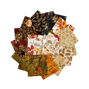 benartex kanvas radiance fat quarter bundle 15pcs, multi