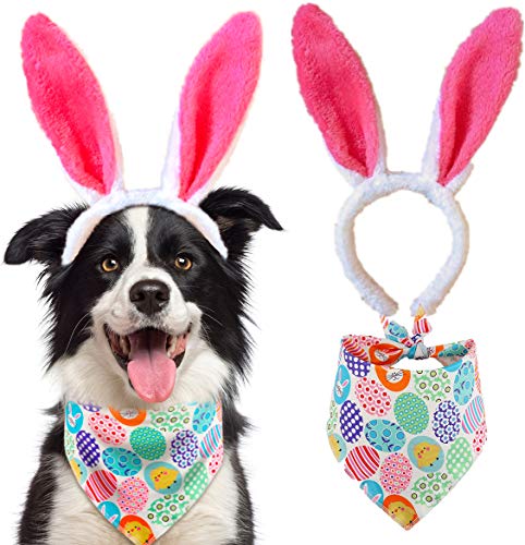 Dog Easter Costume and Egg Dog Bandana