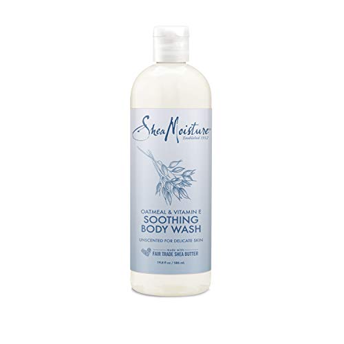 SheaMoisture Soothing Body Wash for Delicate Skin Oatmeal and Vitamin E Cruelty Free Skin Care, Made with Fair Trade Shea Butter 19.8 oz