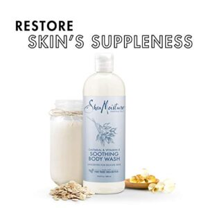 SheaMoisture Soothing Body Wash for Delicate Skin Oatmeal and Vitamin E Cruelty Free Skin Care, Made with Fair Trade Shea Butter 19.8 oz