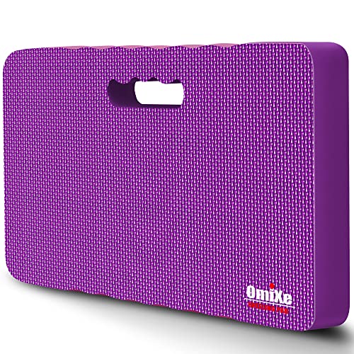 Omixe Extra Thick Kneeling Pad Comfy Foam Kneeler Mat Garden Knee Pad Cushion for Gardening Planting Yard Work Prayer Yoga Mechanic Exercise Workout Baby Bath 18 x 11 x 1.5 Inch Large Purple