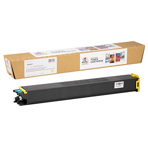 shiki Compatible Toner Cartridge for Sharp MX-2630/2651/3050/3051/3070/3071/3550/3551/3570/3571/4050/4051/4070/4071/5050/5051/5070/5071/6050/6051/6070/6071 Yellow (MX-60NTYA/MX-61NTYA) (Yellow)