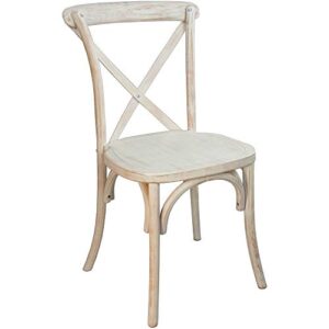 emma + oliver lime wash x-back chair