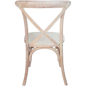 EMMA + OLIVER Lime Wash X-Back Chair