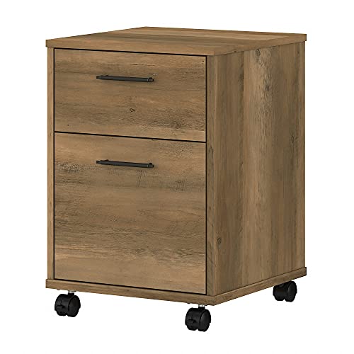 Bush Furniture Key West 2 Drawer Mobile File Cabinet, Reclaimed Pine