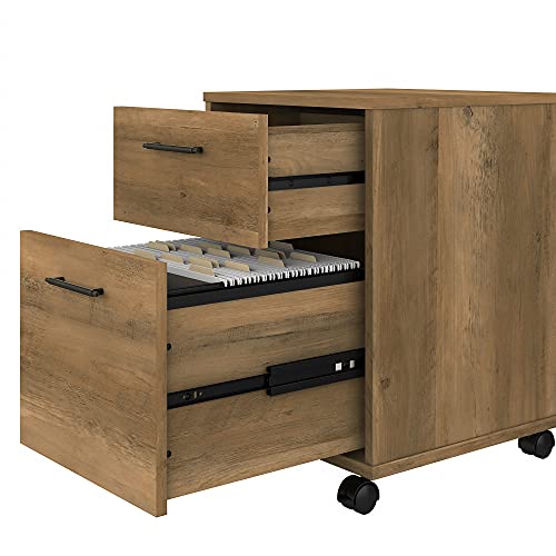 Bush Furniture Key West 2 Drawer Mobile File Cabinet, Reclaimed Pine