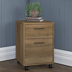 Bush Furniture Key West 2 Drawer Mobile File Cabinet, Reclaimed Pine