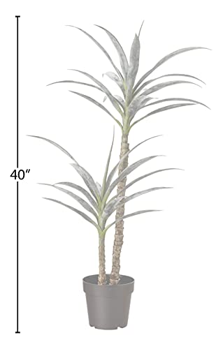 Amazon Basics Artificial Yucca Plant with Plastic Nursery Pot, 40-Inch