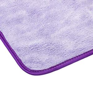 The Rag Company - Minx Royale - Professional Microfiber Detailing Towels, Premium 70/30 Blend, Super Plush, Rinseless & Waterless Wash, Buffing & Polishing, 400gsm, 16in x 16in, Lavender (6-Pack)