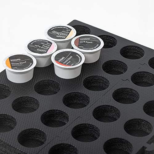 wobivcs Coffee Pod holder DIY Size Organizer 60 Compatible Tray Drawer Holds with Keurig K-Cup