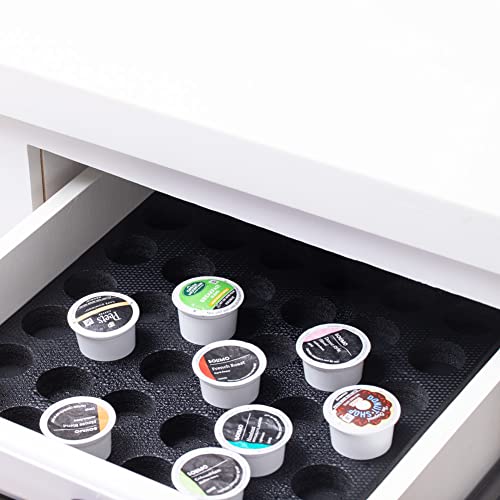 wobivcs Coffee Pod holder DIY Size Organizer 60 Compatible Tray Drawer Holds with Keurig K-Cup