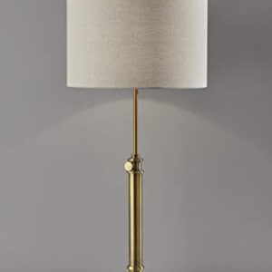 Adesso Home SL1165-21 Transitional Table Lamp from Barton Collection in Brass-Antique Finish, 15.00 inches, Bronze