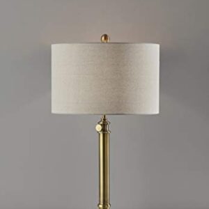 Adesso Home SL1165-21 Transitional Table Lamp from Barton Collection in Brass-Antique Finish, 15.00 inches, Bronze