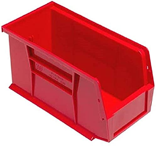 Quantum Storage Ultra Stack & Hang Heavy Duty Bin, Red, 11" x 5" x 5" (Case of 12)