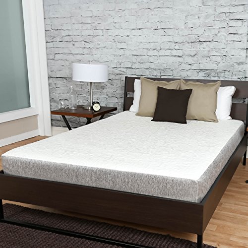 Travel Happy 8 INCH Full XL (54" x 80") Now W/ 2 INCHES of Graphite Gel Memory Foam for A Medium Comfort Mattress with Premium Textured 8-Way Stretch Cover Made in The USA (Full XL)