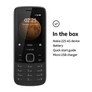 Nokia 225 | GSM Unlocked Mobile Phone | 4G | Black