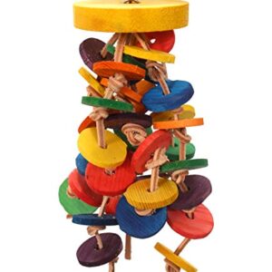 Tropical Circles - Small/Medium Parrot Wood Toy