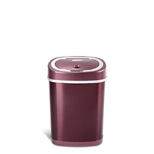 nine stars dzt-15-9burg trash can, small, burgundy