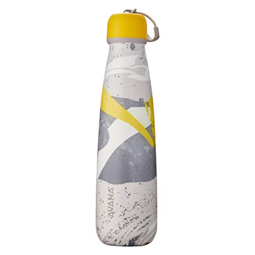 Avana Ashbury Stainless Steel Double-Wall Insulated Water Bottle, 18-Ounce, Neo