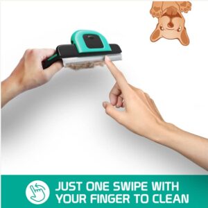 Ruff 'N Ruffus Deshedding Brush for Dogs & Cats - Reduces Shedding by up to 95% with Detachable Head & Non-Slip Grip, Comes with Free Nail Clippers, Suitable for All Breeds