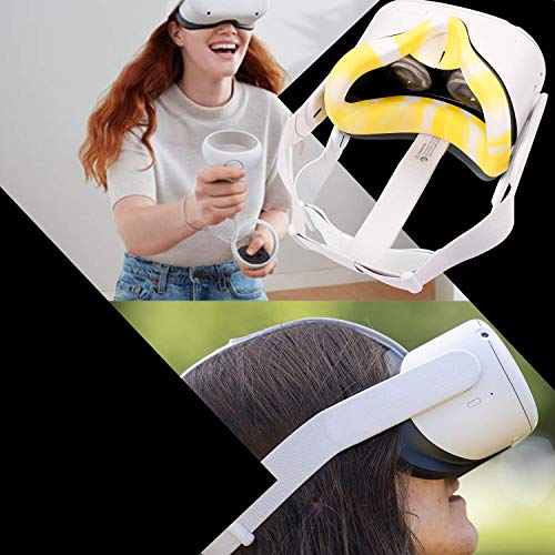 Topcovos Newest VR Silicone Interfacial Cover for Oculus Quest 2 Face Protect Skin Sweatproof Lightproof Anti-Leakage