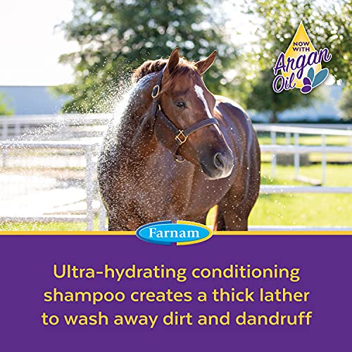 Farnam Vetrolin Bath Ultra-Hydrating Shampoo for Horses and Dogs 64 Ounces,Green