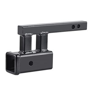 Towever 84125 1.25 to 2 inch Hitch Adapter, 4.25 inch Hitch Rise for Hitch Extender, 350 lbs TW