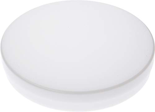 Pioneer Plastics 170CHIPS White Round Plastic Container, 6" W x 1" H, Pack of 4