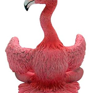 Pink Flamingo Wine Bottle Holder, Tabletop Decoration, 6 Inches