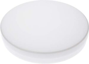 pioneer plastics 170chips white round plastic container, 6" w x 1" h, pack of 12