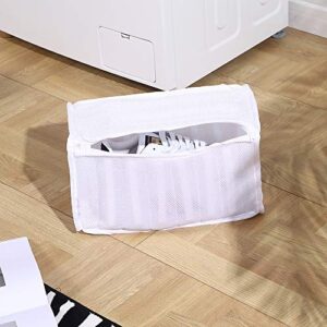 QIAN HU Reusable Durable Thickening Mesh laundry Sneaker Shoe Wash bag, Sturdy Shoe Cleaning Bag for Washing Machine,Portable Travel Organization Shoe Bags