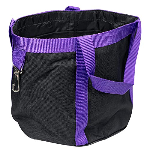 HILASON Horse Feed Grain Bag Heavy Duty Durable Canvas Purple