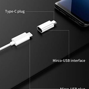 3-Pack,USB C to Micro USB Adapter USB-to-USB A Type C Male to Microusb Female Connector for Samsung Galaxy s7 s8 s9 s10 USBC Converter