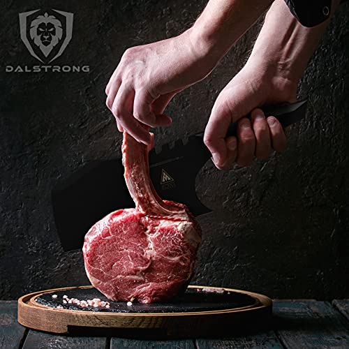 Dalstrong Massive Meat Cleaver Knife - 9 inch - Obliterator - Shadow Black Series - Black Titanium Nitride Coated - High Carbon 7CR17MOV-X Steel - Heavy Duty - Razor Sharp - Sheath - NSF Certified