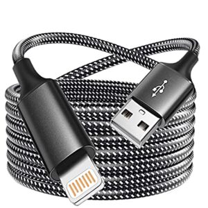 iPhone Charger Cord, USB A to Lightning Cable [Apple MFi Certified Approved] Nylon Braided Fast Charging Cable 12w 3ft Compatible iPhone 14 Plus/13 Pro Max/12 Mini/11 Promax/Xs Max/XR/X/8/7/6/5/iPad