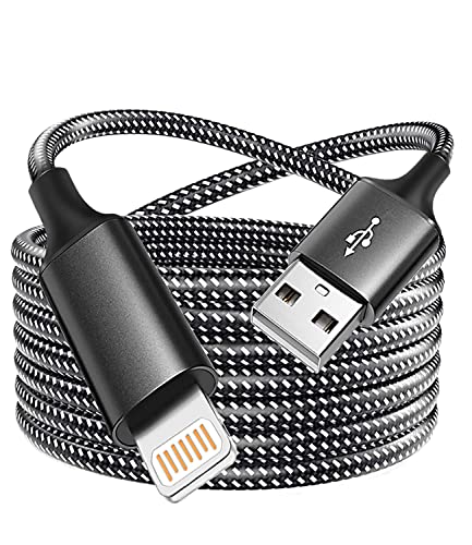 iPhone Charger Cord, USB A to Lightning Cable [Apple MFi Certified Approved] Nylon Braided Fast Charging Cable 12w 3ft Compatible iPhone 14 Plus/13 Pro Max/12 Mini/11 Promax/Xs Max/XR/X/8/7/6/5/iPad