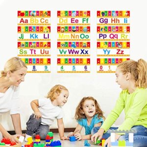 Alphabet Bulletin Board ABC Banner Number 0-9 Line Pre- k Alphabet for Wall Preschool Kindergarten Elementary Classroom Nursery Homeschool Decorations