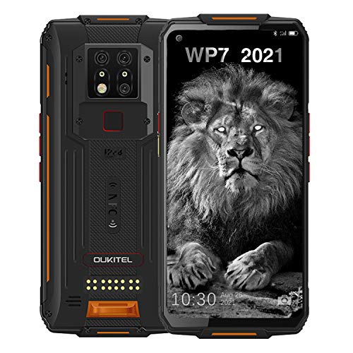 OUKITEL WP7 Rugged Smartphone,Night Vision Camera 6GB + 128GB Helio P90 Waterproof Unlocked Android 10 Cell Phone 6.53'' FHD+ Global 4G LTE Dual SIM, IP68 Triple Cameras NFC Cellphone