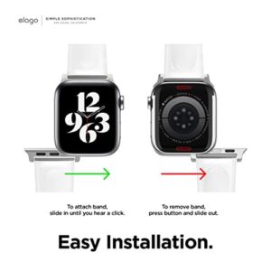 elago Clear Band Compatible with Apple Watch Band 38mm 40mm 41mm, Compatible with iWatch Series 8/SE2/7/6/SE/5/4/3/2/1 – Transparent Protective Band, Watch Strap Connector Included