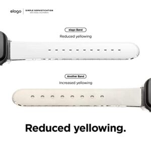 elago Clear Band Compatible with Apple Watch Band 38mm 40mm 41mm, Compatible with iWatch Series 8/SE2/7/6/SE/5/4/3/2/1 – Transparent Protective Band, Watch Strap Connector Included