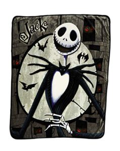 spirit halloween jack and sally reversible the nightmare before christmas fleece blanket