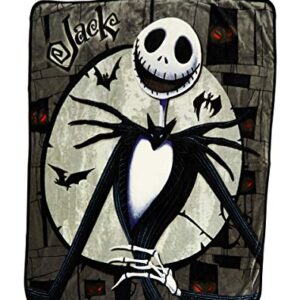 Spirit Halloween Jack and Sally Reversible The Nightmare Before Christmas Fleece Blanket