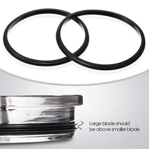 30 Ounce and 20 Ounce Replacement Rubber Lid Seals Compatible Seals Lid Gaskets for 10, 12, 14, 16, 20 or 30 Ounce Compatible with Stainless Steel Tumblers (Black,6 Pieces)