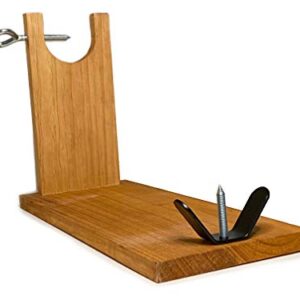 HAM STAND KIT Spain - Jamon Holder for Spanish iberico ham and Italian Prosciutto - INCLUDED: knife base stand and cover - Beautiful kitchen stand for serrano ham (KIT)