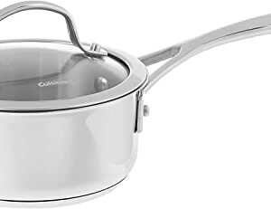 Cuisinart 9519-14 Forever Stainless Collection Saucepan and Lid, 1 Qt, Stainless Steel