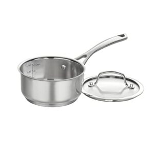 Cuisinart 9519-14 Forever Stainless Collection Saucepan and Lid, 1 Qt, Stainless Steel