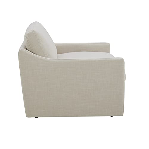 Amazon Brand – Stone & Beam Rustin Contemporary Deep-Seated Living Room Accent Chair, 48"W, Cream