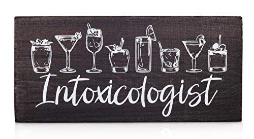 Intoxicologist- Bar Decor - Funny Bar Signs and Accessories for Man Cave Decor or Home Wall Art