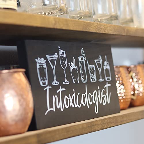 Intoxicologist- Bar Decor - Funny Bar Signs and Accessories for Man Cave Decor or Home Wall Art