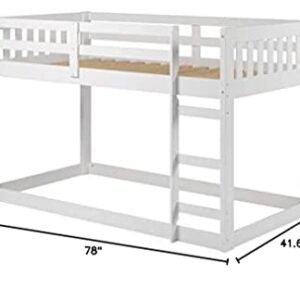 Woodcrest Jacob Bunk, Twin/Twin, White